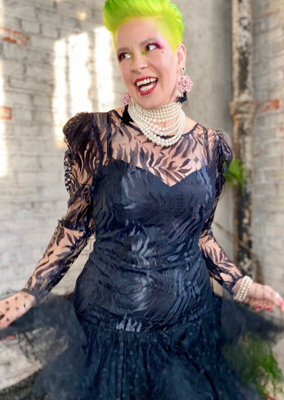 Vintage Cocktail Dress With Gem