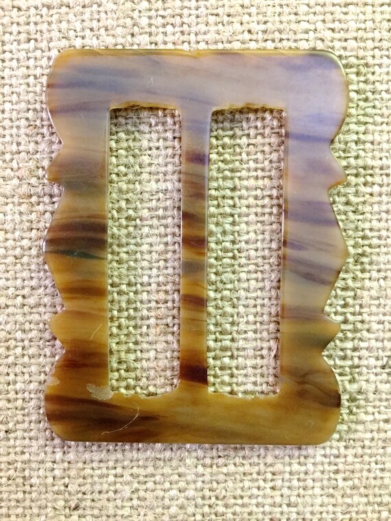 Vintage Tortoise Belt Buckle - Etsy