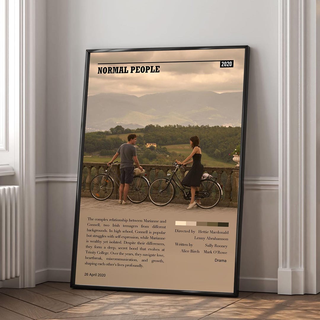 Normal People Movie Poster | Minimalist Movie Poster | Canvas Print ...