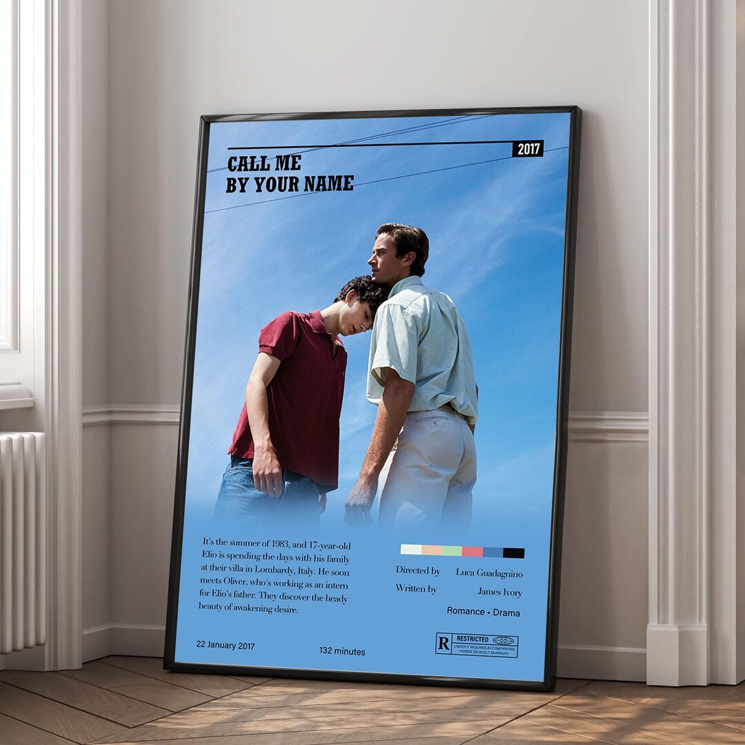 Call Me by Your Name Movie Poster | Minimalist Movie Poster | High Quality Canvas Print | Wall ...