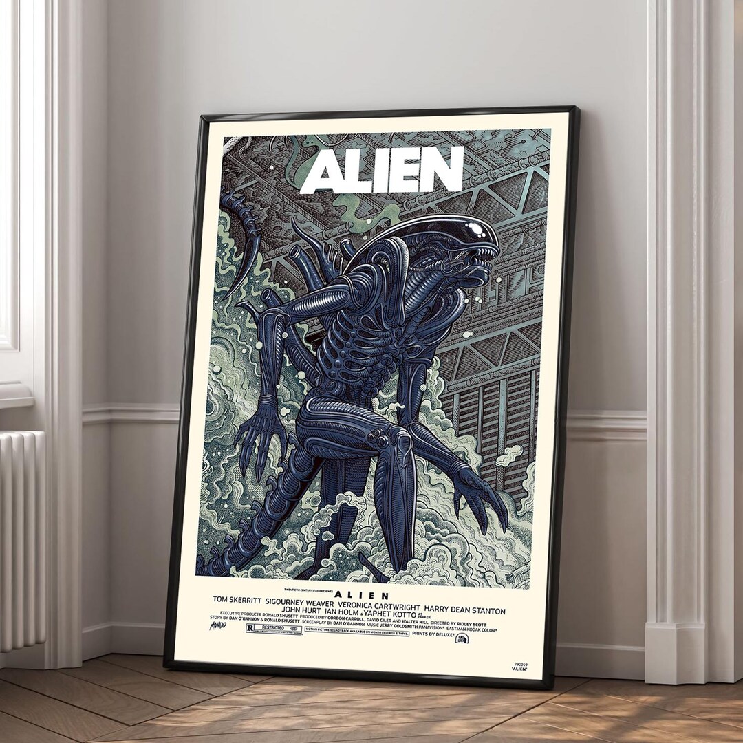 Alien Movie Poster | High Quality Canvas Print | Wall Art | Living Room ...