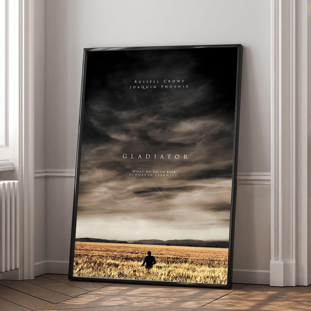 Gladiator Movie Poster | High Quality Canvas Print | Wall Art | Living ...