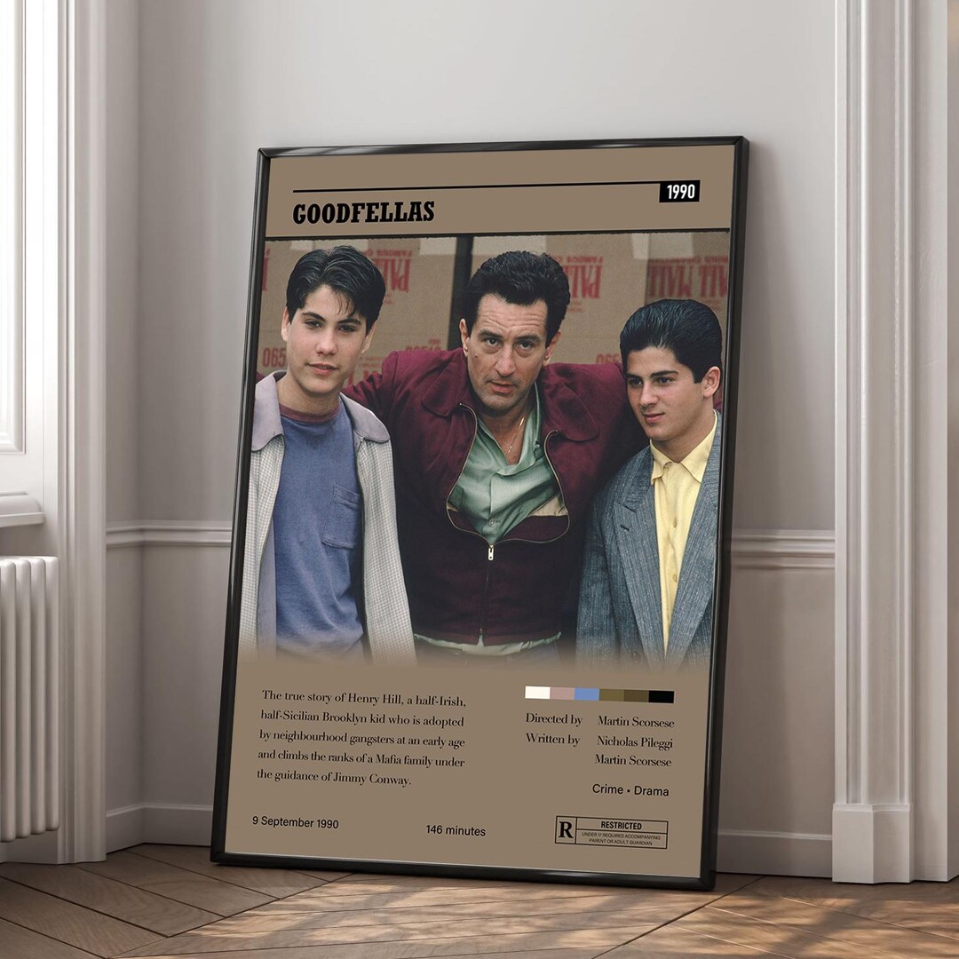 Goodfellas Movie Poster | Minimalist Movie Poster | High Quality Canvas ...