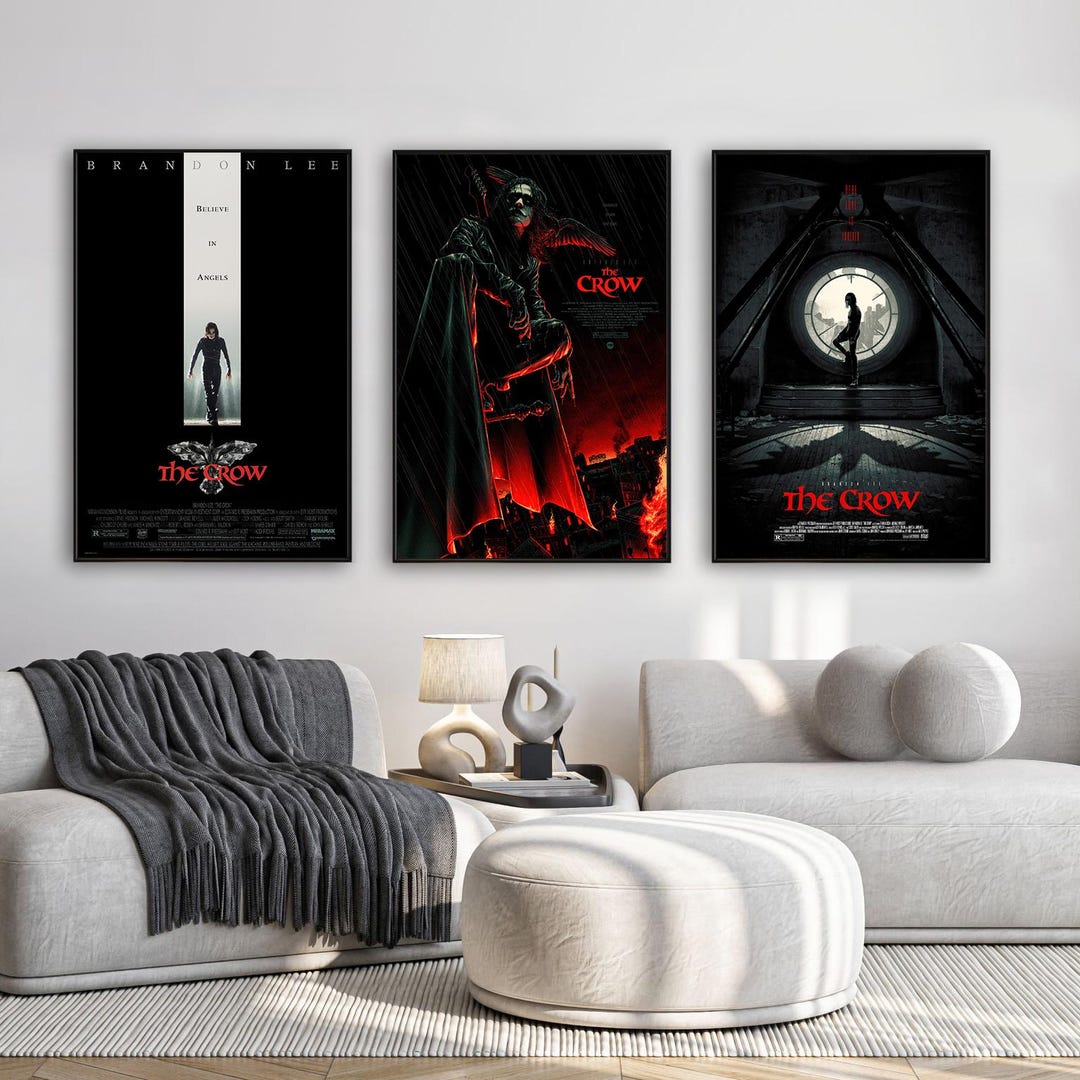 The Crow Movie Poster | High Quality Canvas Print | Wall Art | Living ...