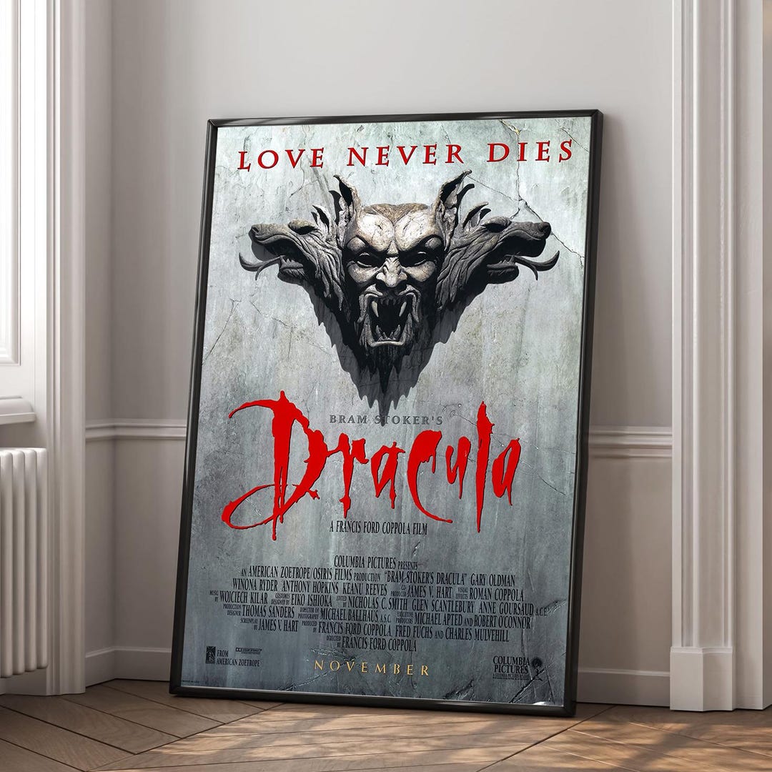 Dracula Movie Poster | High Quality Canvas Print | Wall Art | Living ...