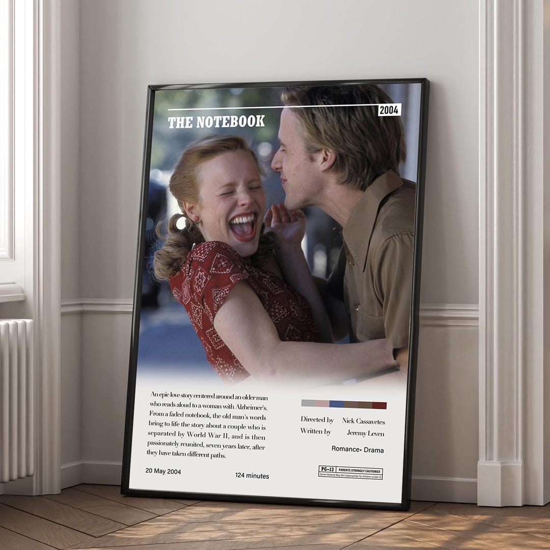 The Notebook Movie Poster | Minimalist Movie Poster | High Quality ...