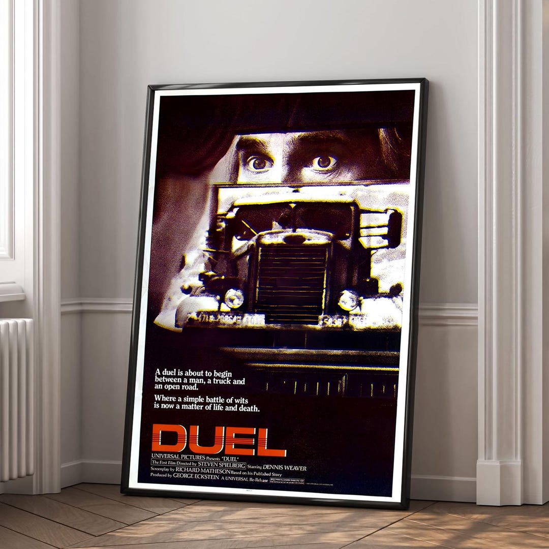 Duel Movie Poster | High Quality Canvas Print | Wall Art | Living Room ...