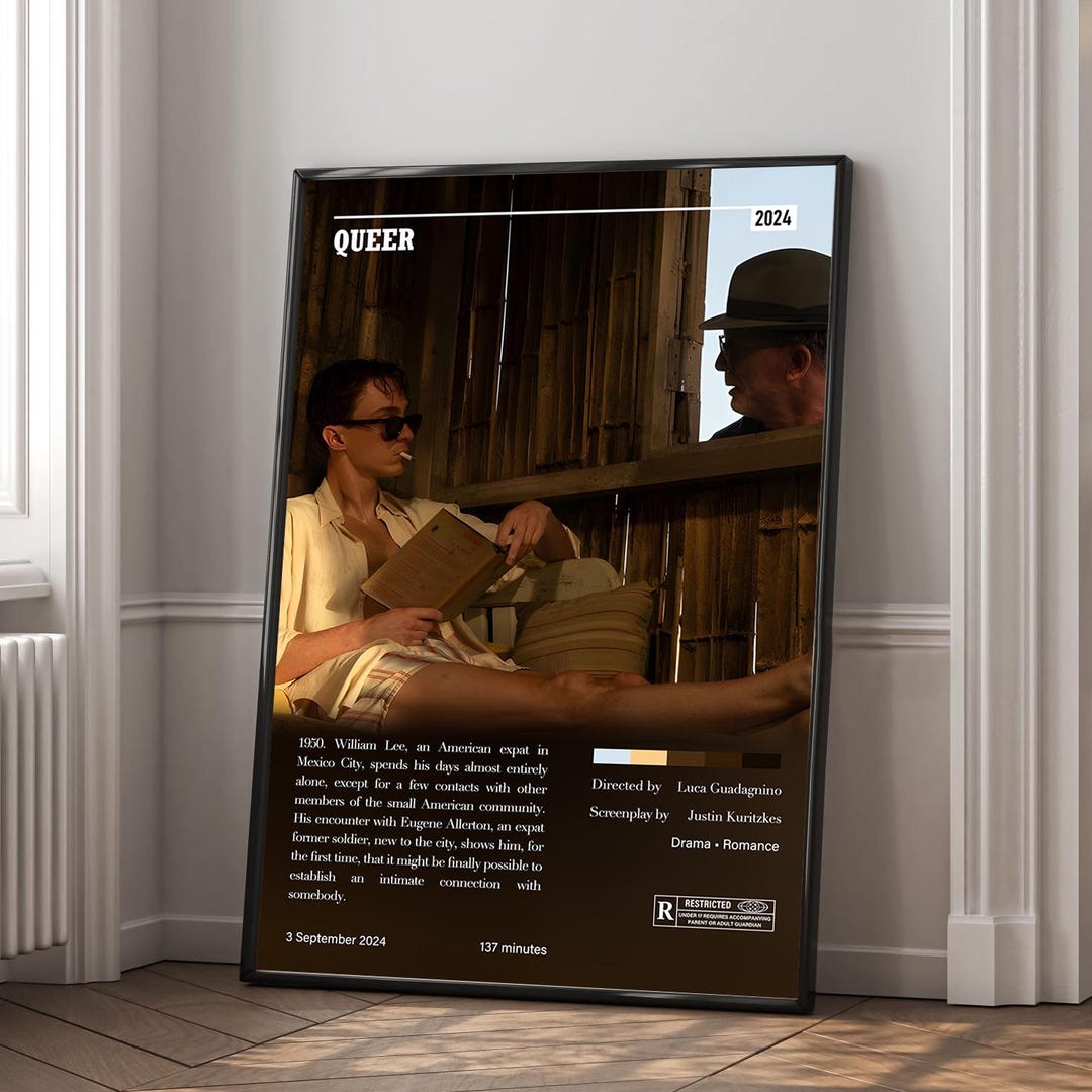 Queer Movie Poster | Minimalist Movie Poster | High Quality Canvas ...
