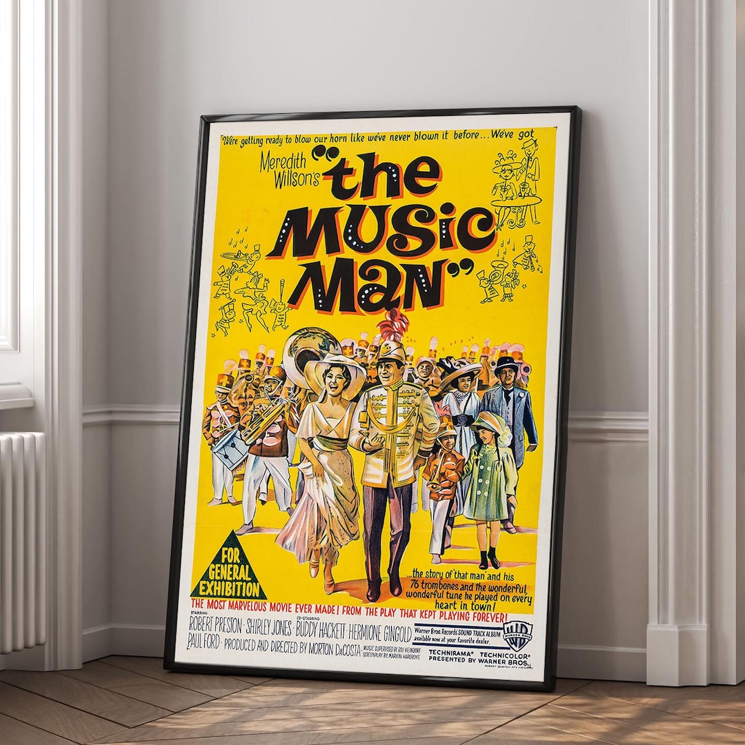 The Music Man Movie Poster | High Quality Canvas Print | Wall Art ...