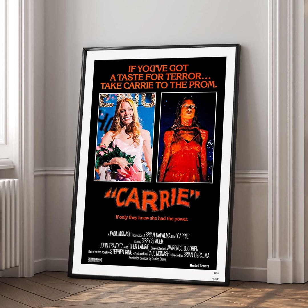 Carrie Movie Poster | High Quality Canvas Print | Wall Art | Living ...