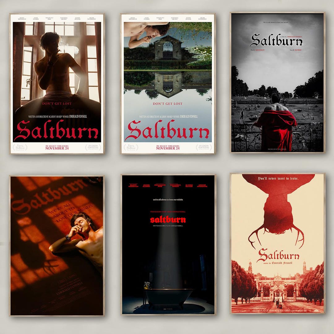 Saltburn Movie Poster | High Quality Canvas Print | Wall Art | Living ...