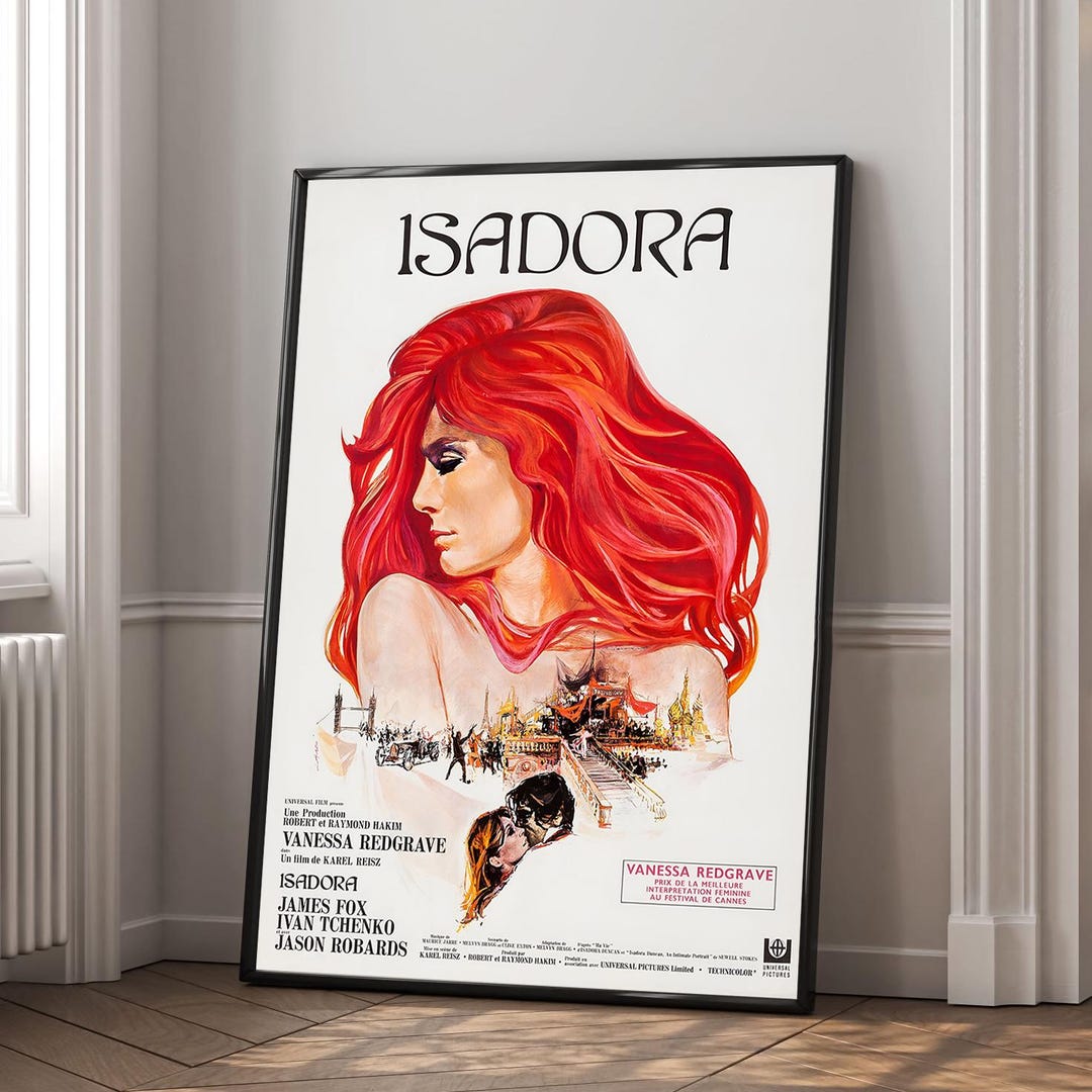 Isadora Movie Poster | High Quality Canvas Print | Wall Art | Living ...