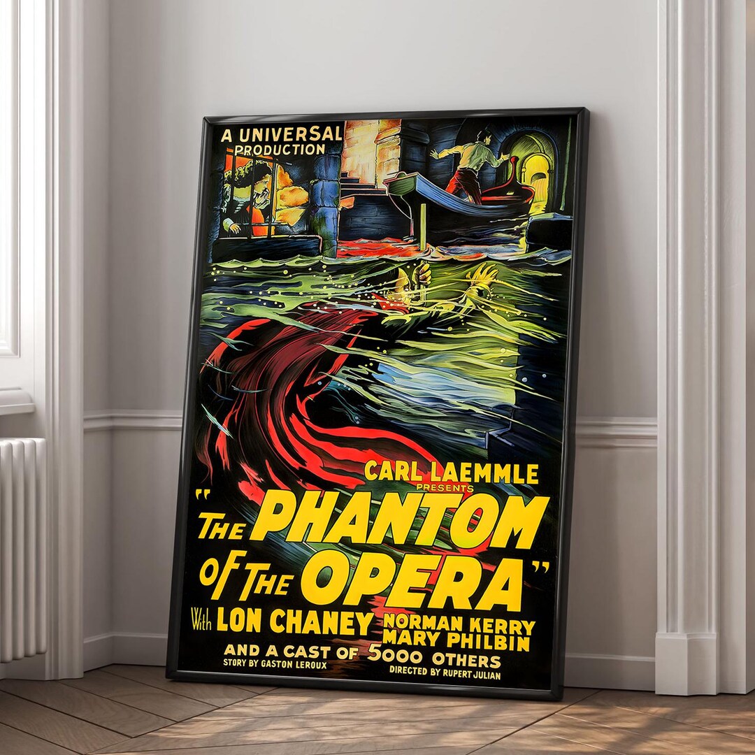 Phantom of the Opera Movie Poster | Canvas Print | Wall Art | Home ...