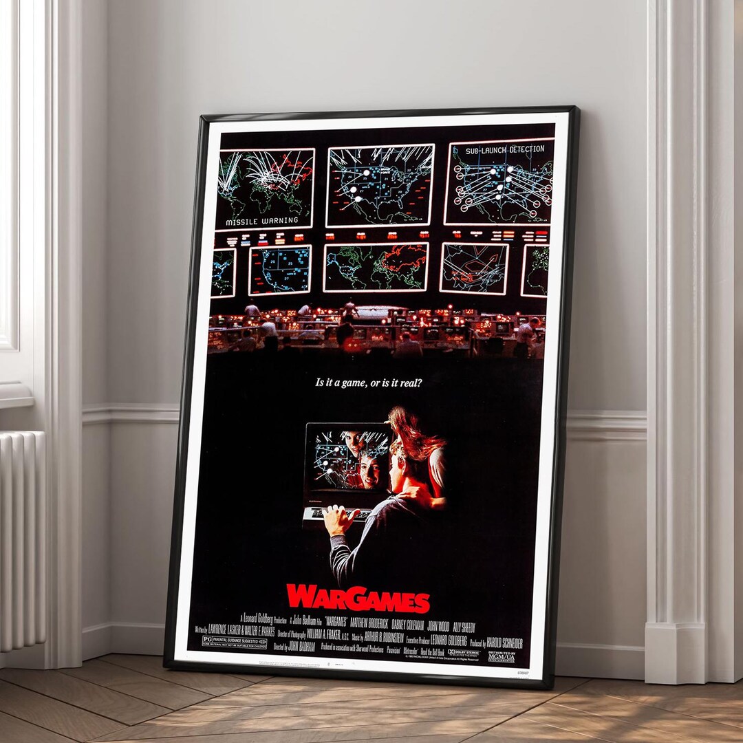 Wargames Movie Poster | High Quality Canvas Print | Wall Art | Living ...