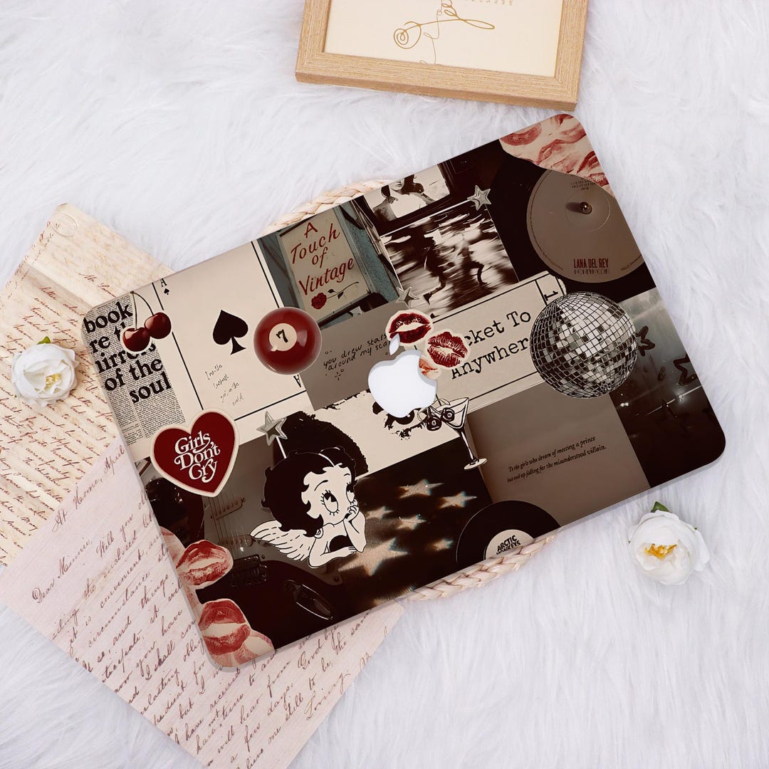 Nostalgic Mixed Collage New MacBook Case,custom Mac 2025 Air 15/13 ...