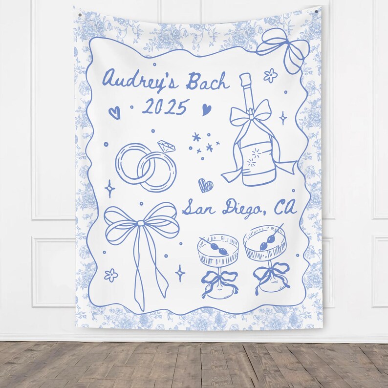 Personalized Bachelorette Party Decor, Beach Bachelorette Party ...