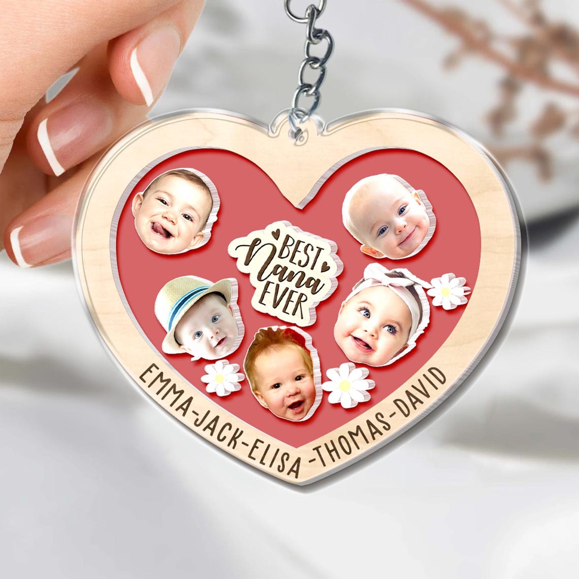 Personalized Mother's Day Gift for Grandma, Custom Grandkids Photo ...