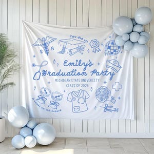 Personalized Graduation Party Decor 2025, Custom Nurse Graduation ...