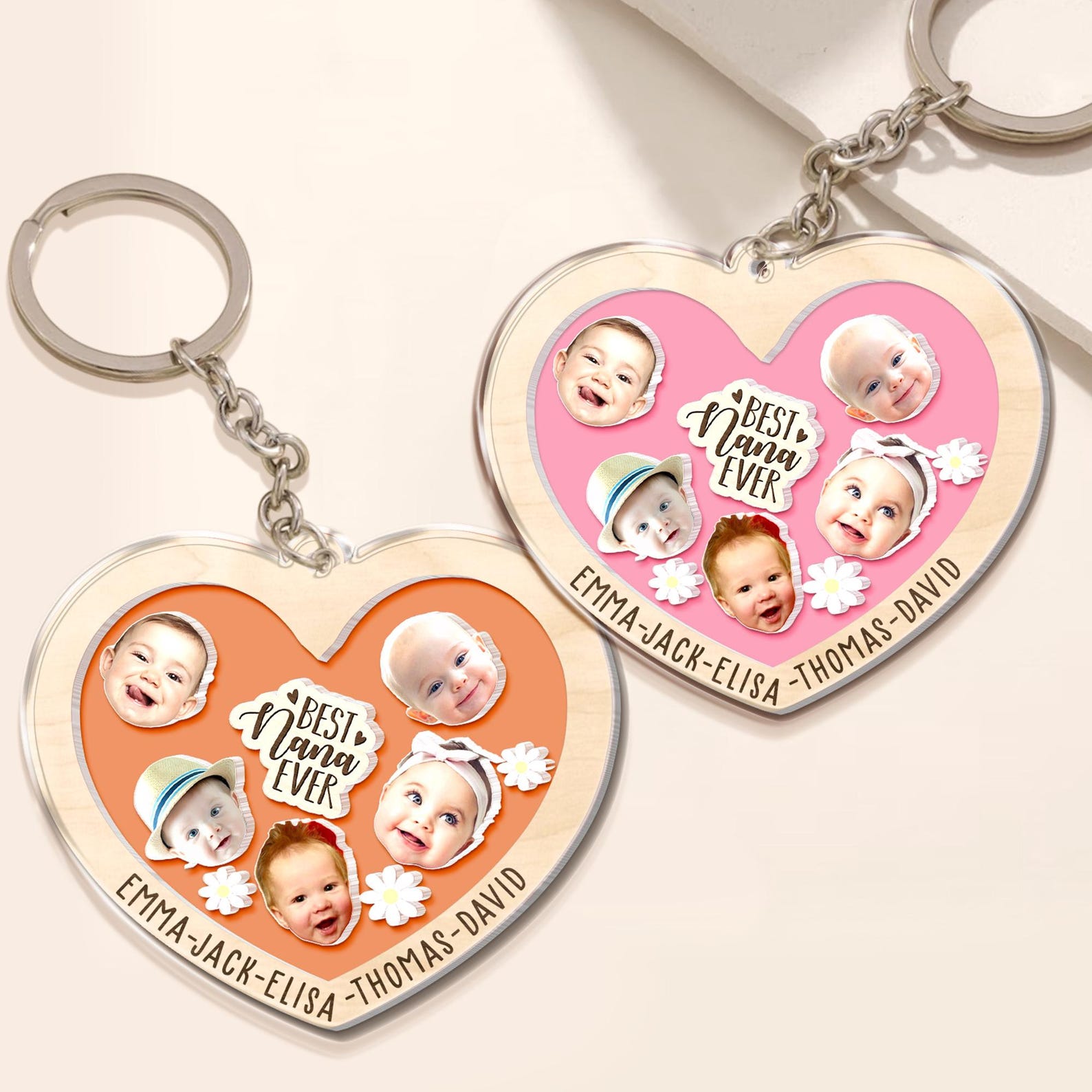 Personalized Mother's Day Gift for Grandma, Custom Grandkids Photo ...
