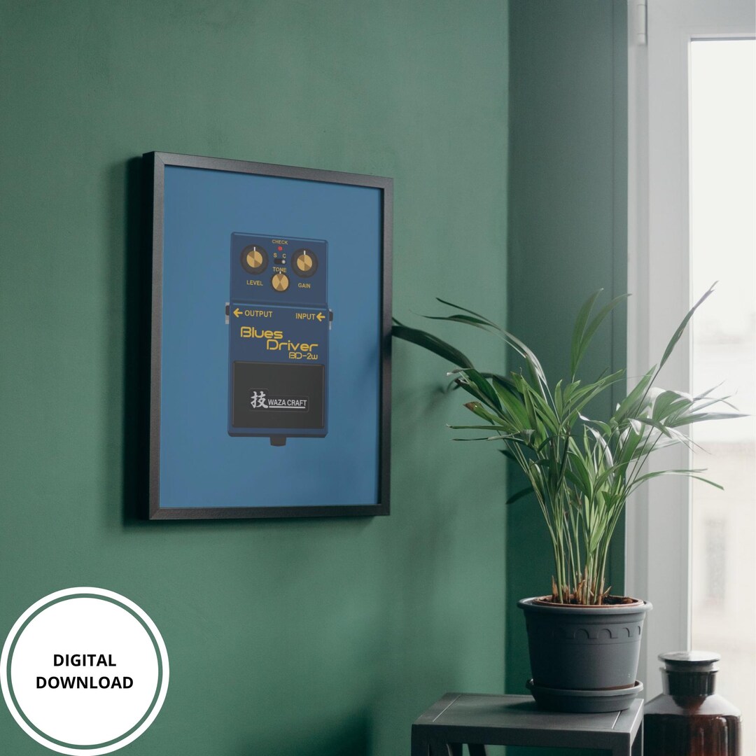 Boss Bd-2w Minimalist Digital Poster for Guitar Pedal Enthusiasts ...