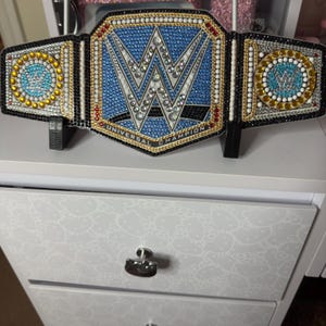 Completed Diamond Art Painting WWE Belt - Etsy