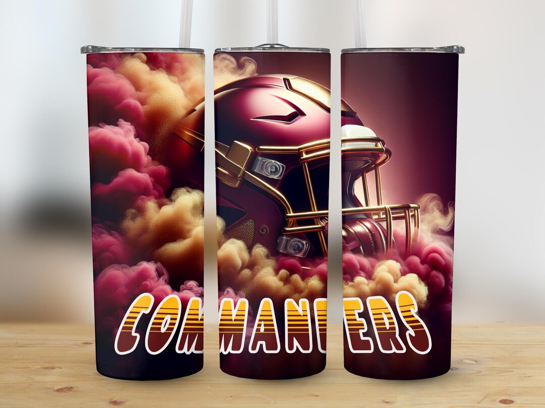 Commander Football Team Tumbler Wrap PNG: 20oz Skinny Tumbler (digital ...