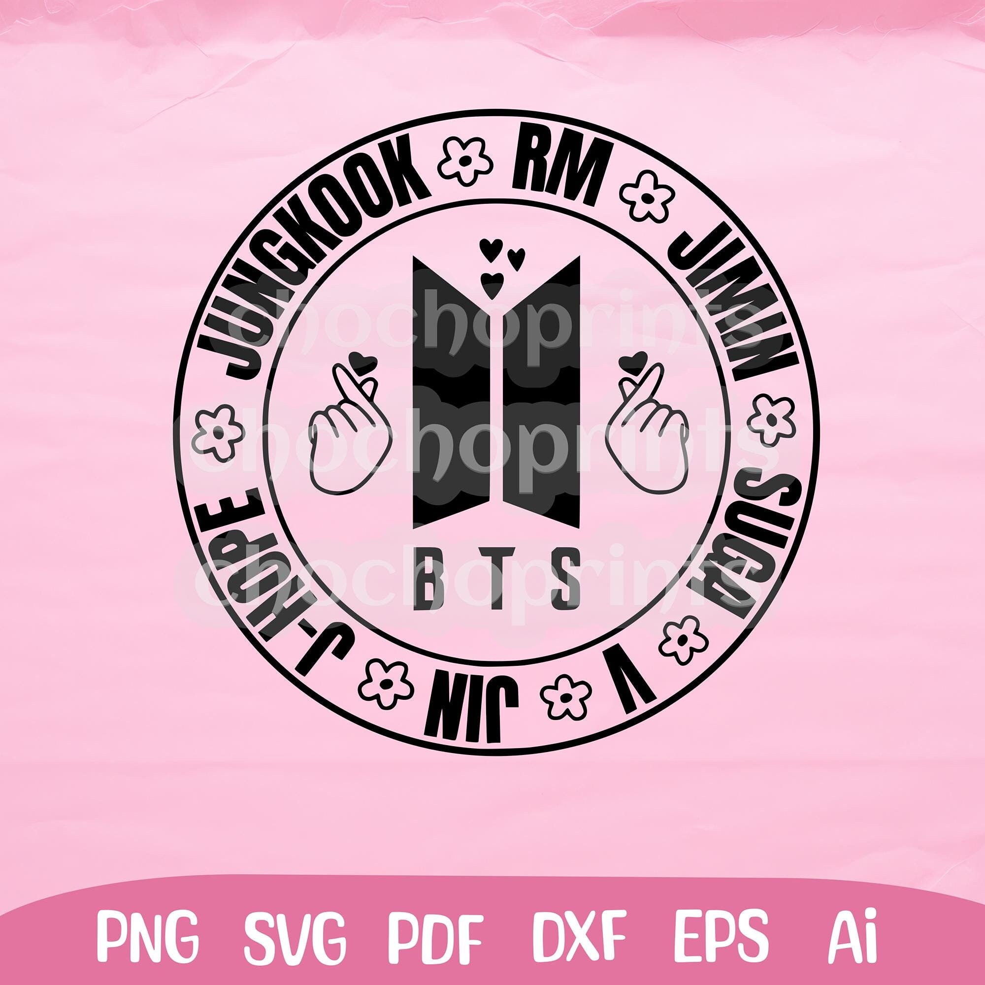 Bts Svg | Bts Members Svg| Kpop Digital Download |bts Download for ...