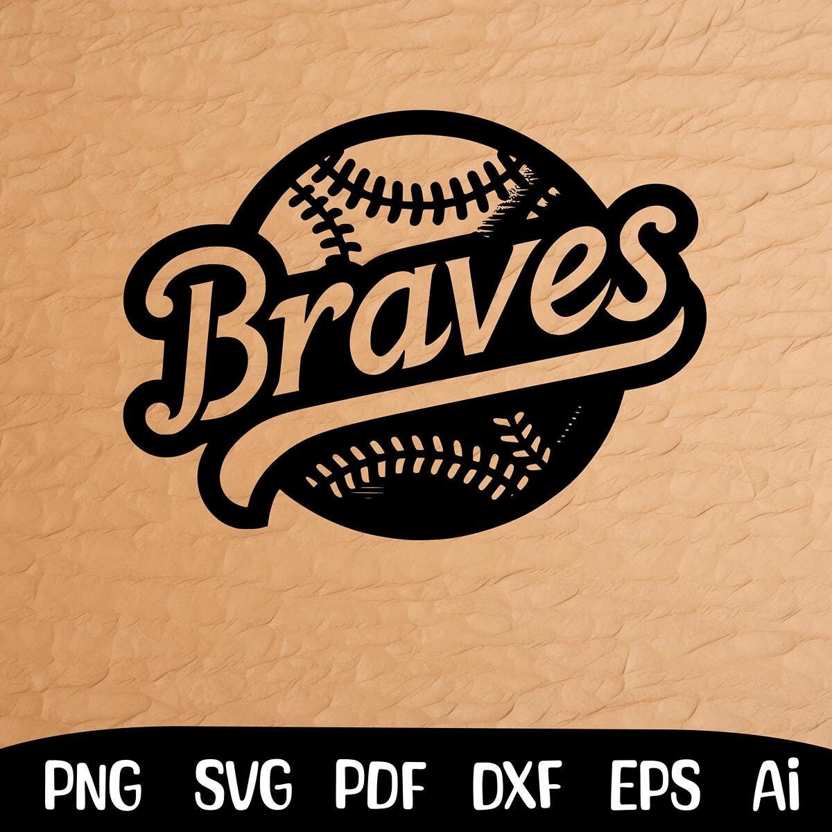 Braves Svg , Baseball Svg Cut Files ,baseball Svg Files for Cricut ...
