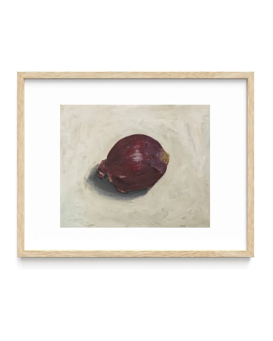 Art PRINT red Onion High Quality, Unframed, Signed by Painter at the ...