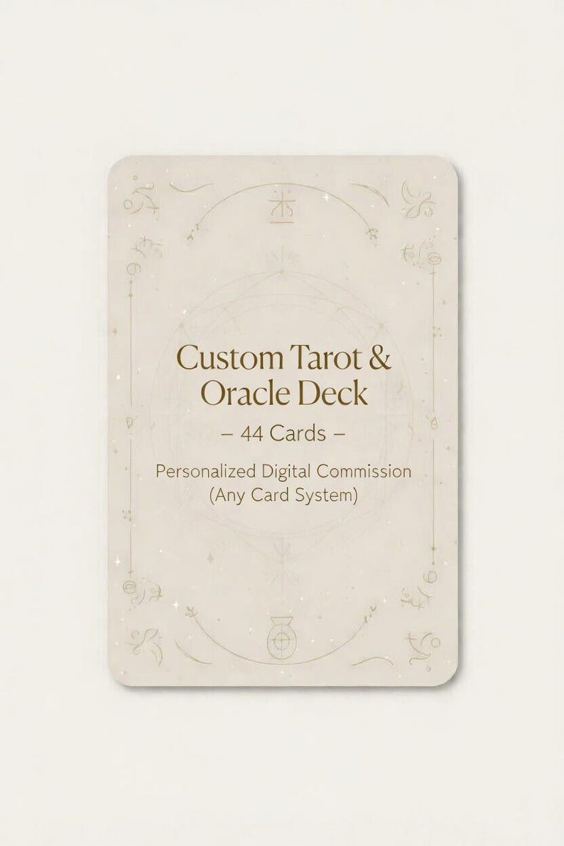 Custom Tarot & Oracle Deck – 44 Cards – Personalized Digital Commission ...