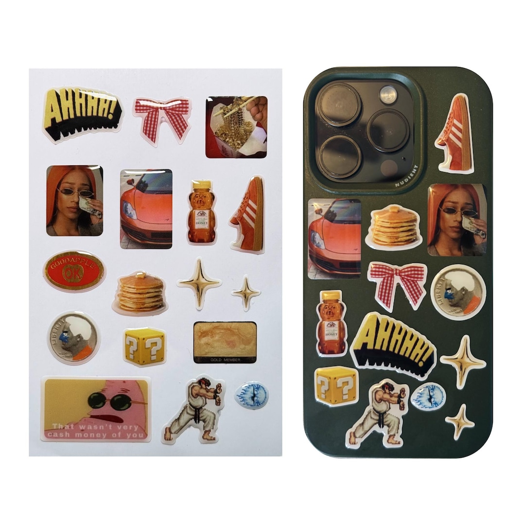 3D Sticker Sheet "cash Money" / Stickers for Phones, Laptops, Kindle ...