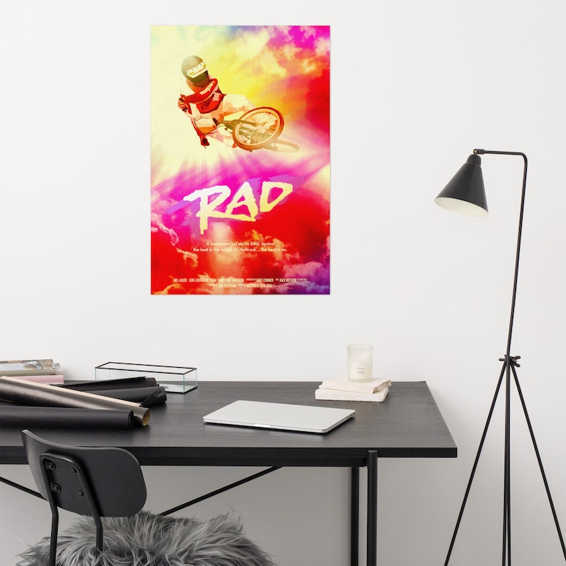 Rad Movie Poster, Old School BMX, 24" X 36", Original Art Poster ...