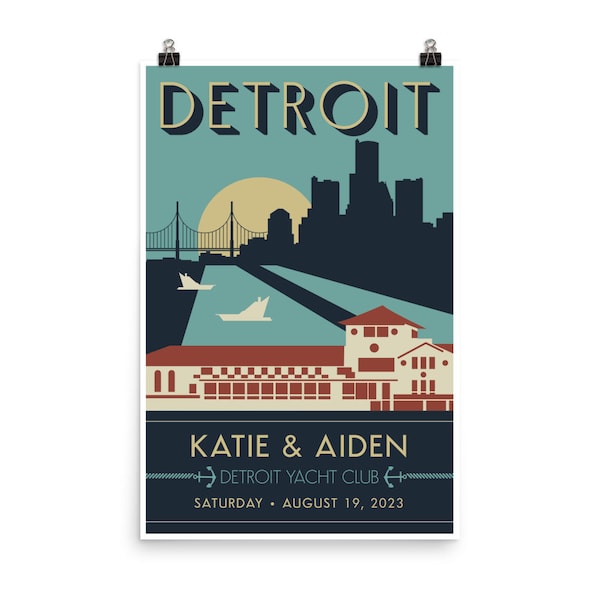 Detroit Poster - Etsy