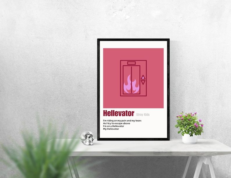 Stray Kids Hellevator Digital Art Wall Print SKZ Wall Art Aesthetic ...