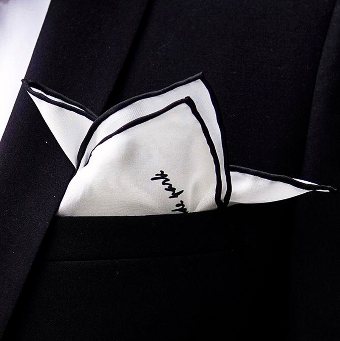 Pocket Square Men's Hand Rolled Pocket Square Handmade Pocket Square ...