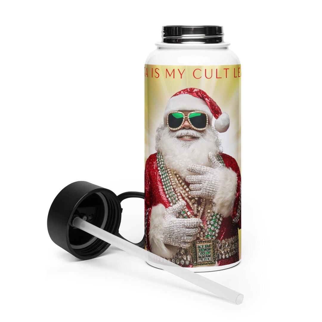 Santa is My Cult Leader Water Bottle - Etsy