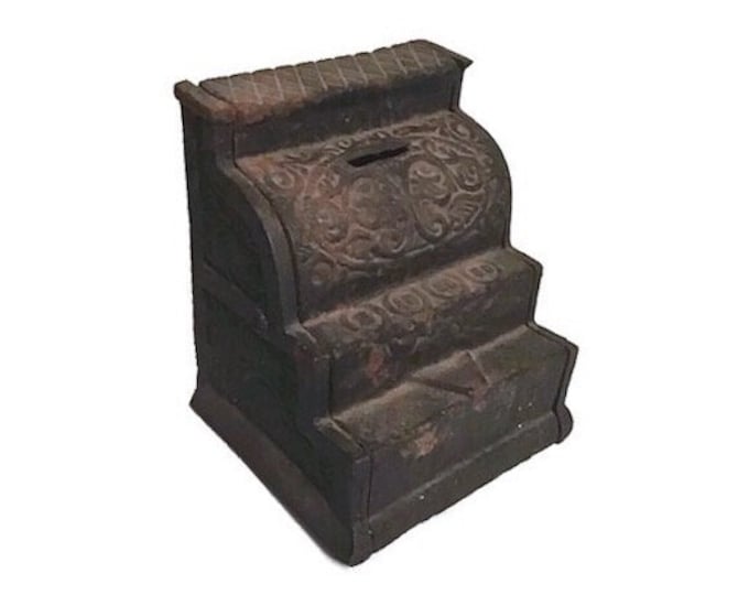 Cast Iron Cash Register Coin Bank - 4.5 Inches - Vintage - Junior - Etsy