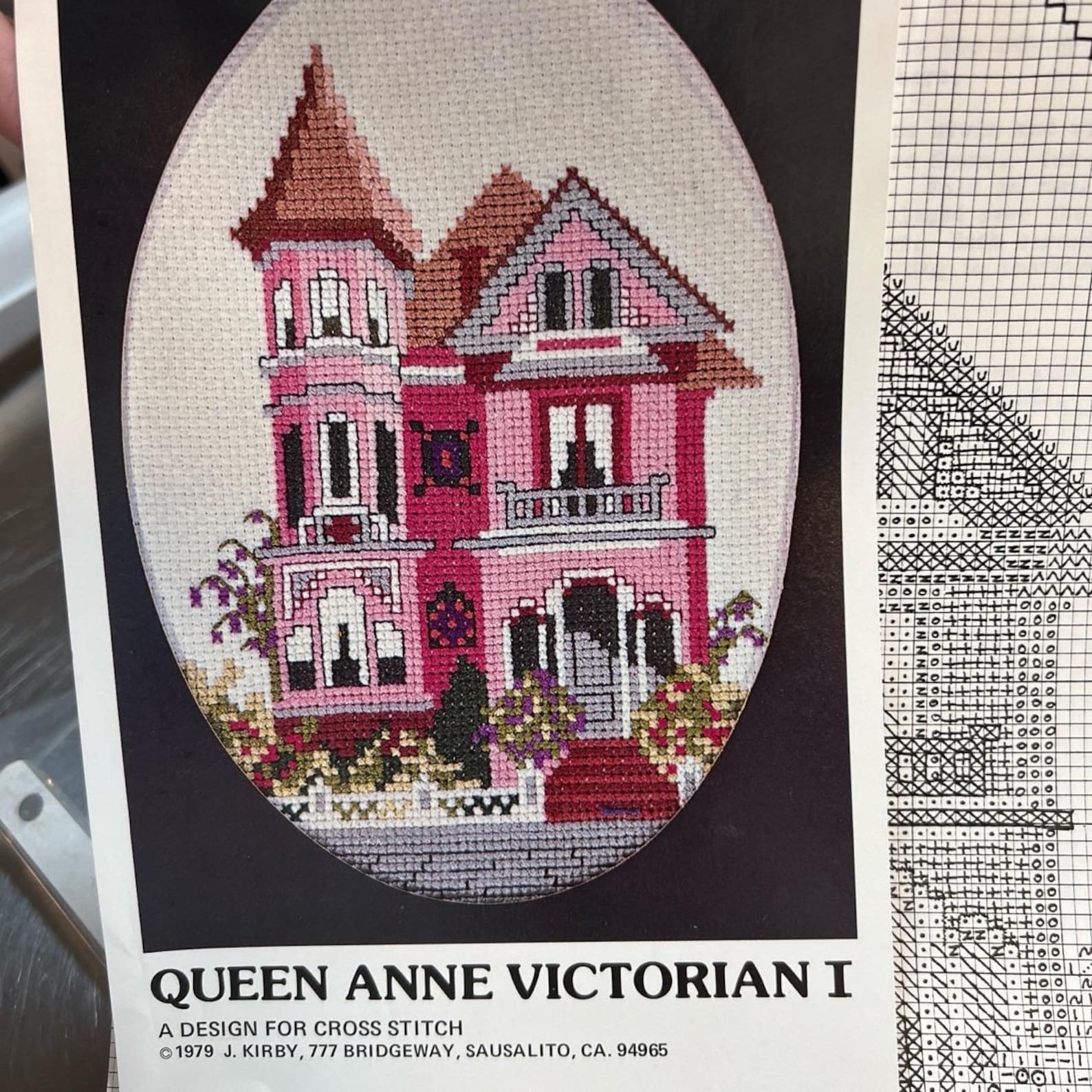 Judith Kirby Cross Stitch Pattern Queen Anne Victorian I 1979 Vintage ...