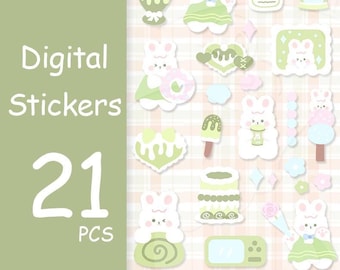 Cute Digital Stickers | Daily Items Stickers | PNG Stickers | Digital ...