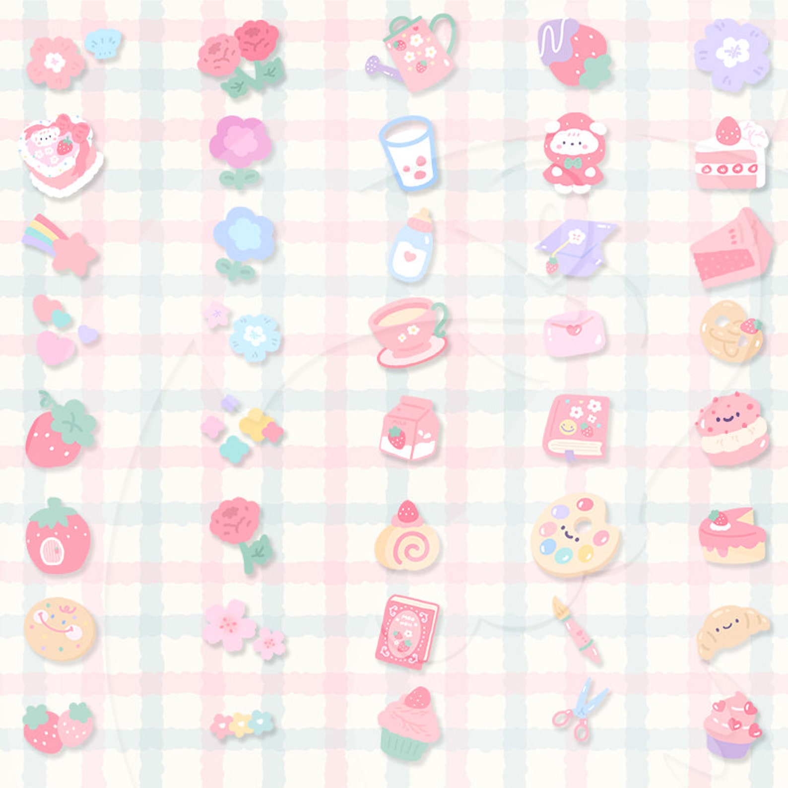 Cute Digital Stickers | Daily Items Stickers | PNG Stickers | Digital ...