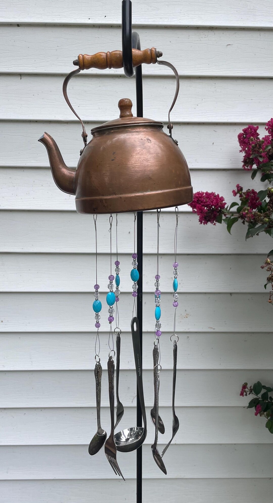 Vintage Copper Tea Kettle Wind Chime - Etsy
