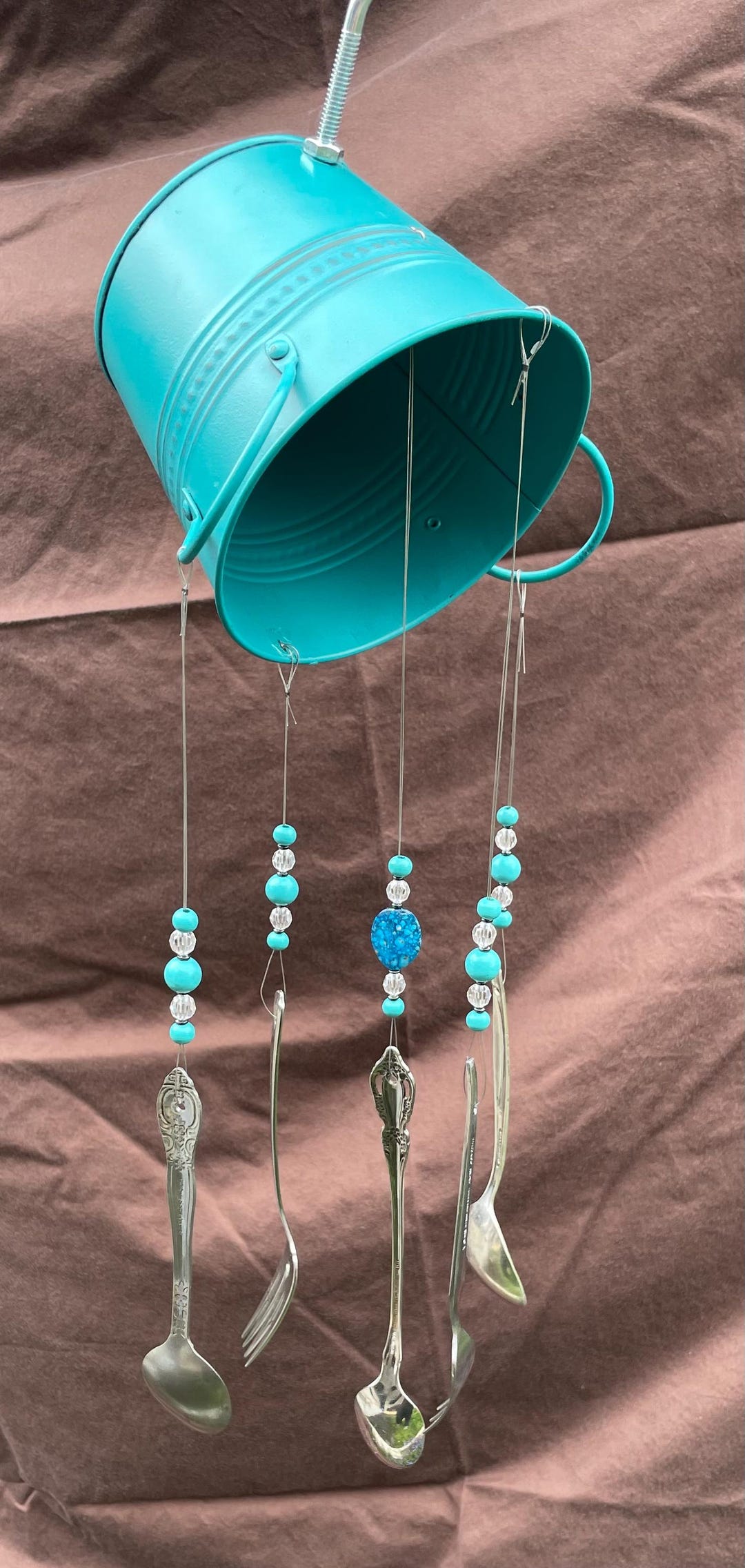 Cute Metal Bucket Wind Chime - Etsy