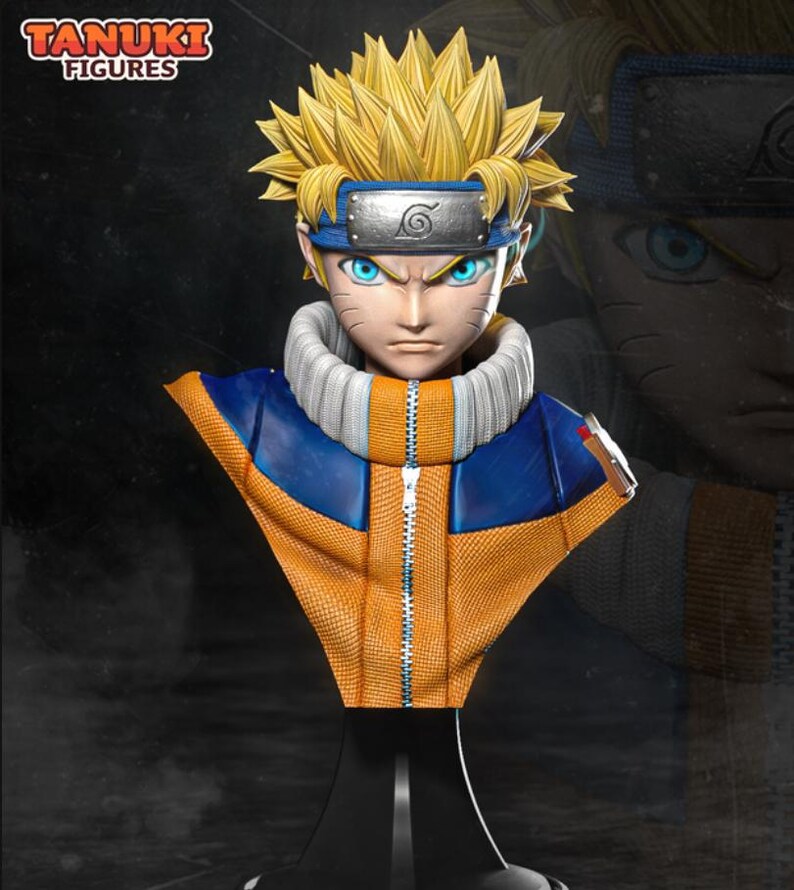 Naruto Bust 3D Printed Tanuki Figures - Etsy