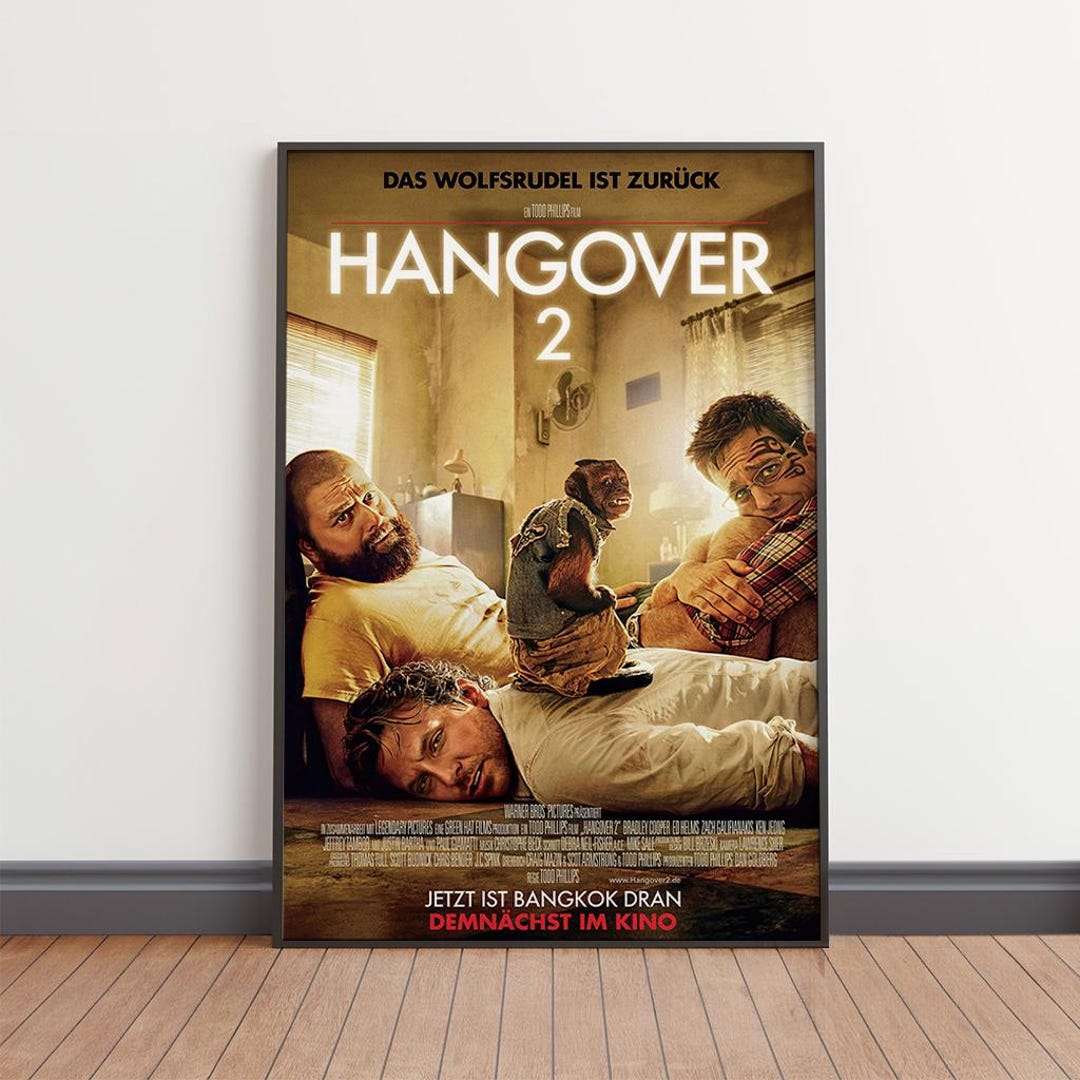 The Hangover 2 Vintage Movie Poster, Art Collectibles Posters, Limited ...