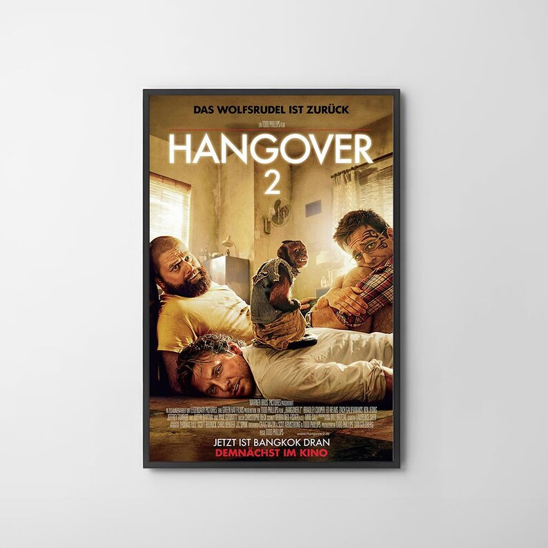 The Hangover 2 Vintage Movie Poster, Art Collectibles Posters, Limited Edition Collectibl Art ...