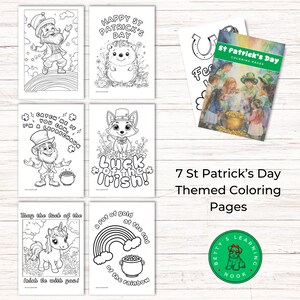 15+ Page St Patrick's Day Kids Activity Bundle, Counting, Coloring ...