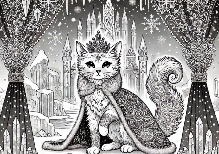 Cat Coloring Pages - Etsy