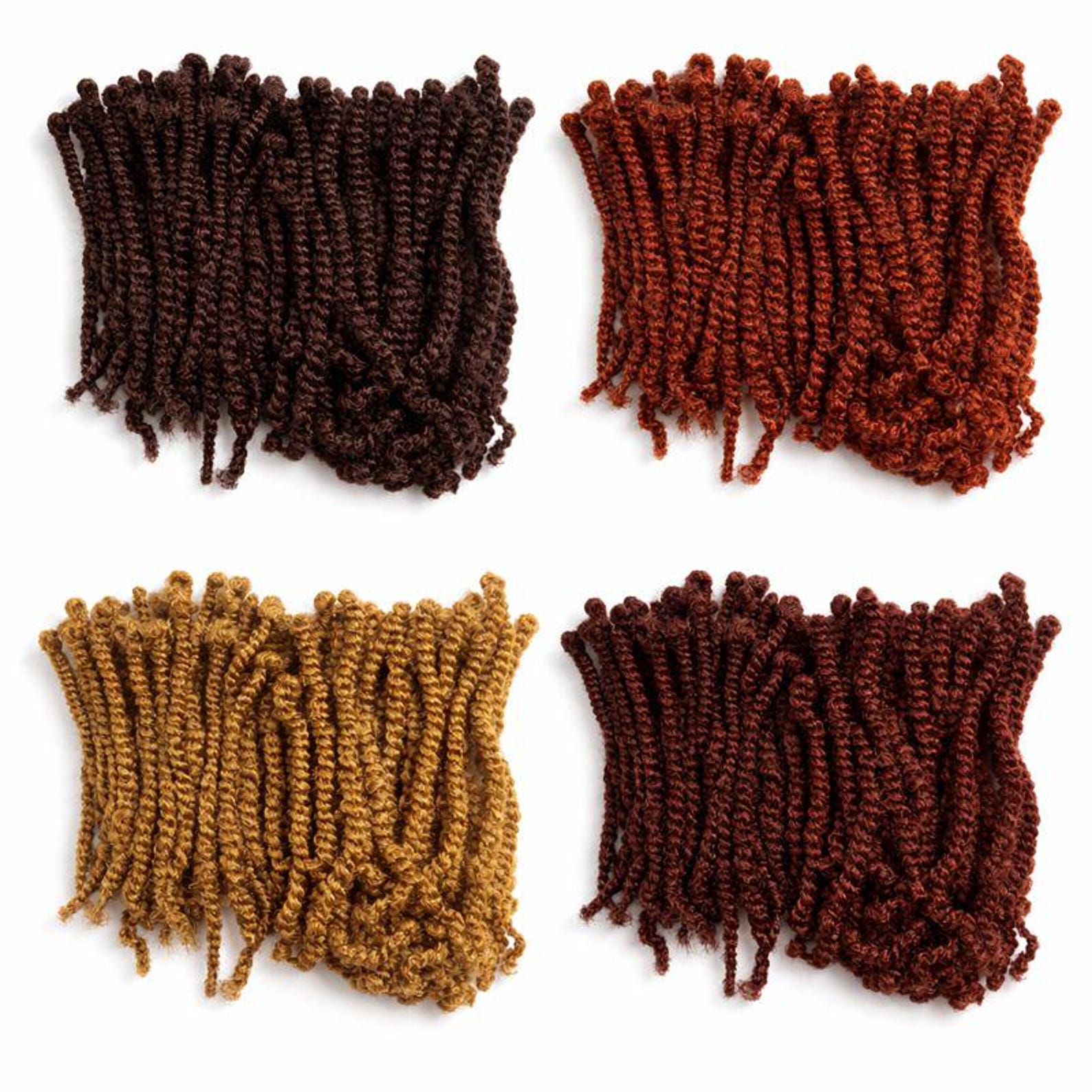 Crochet Mini Twists Hair Golden Brown 8oz - Etsy