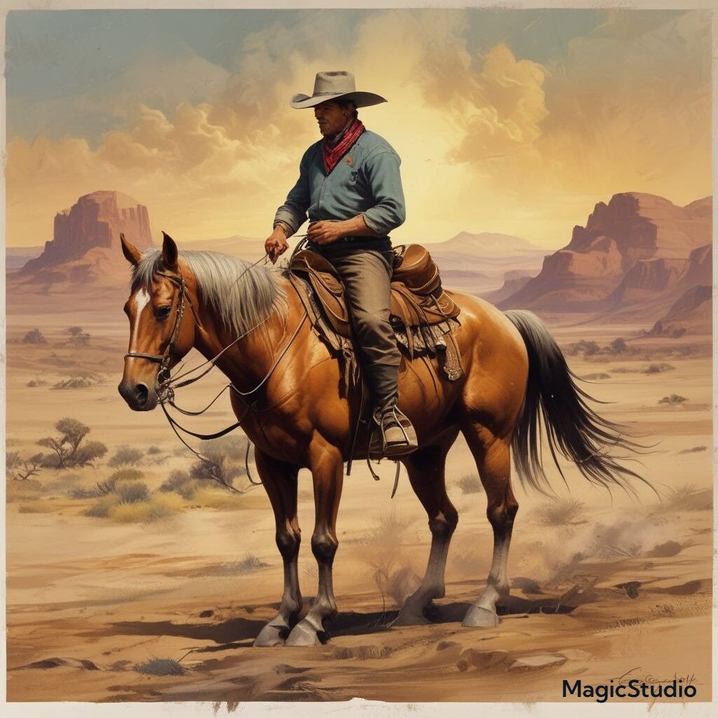 Cowboy Western Digital - Etsy