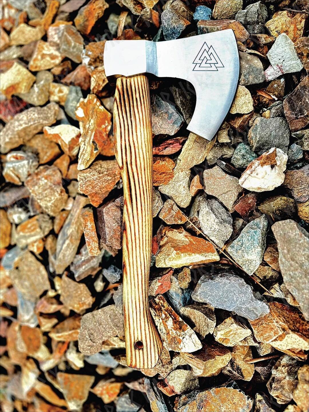 Viking Forged Custom Made Hunting Axe With Cow Leather Sheath Gifts for ...
